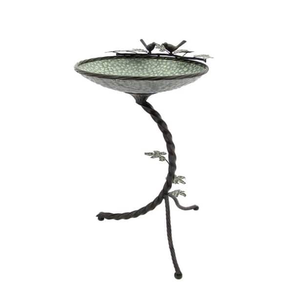 Round Galvanized Bird Bath with Branch Stand - Bed Bath & Beyond - 27890073