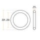 Silicone O-Rings Inner Diameter OD Width Seal Gasket - Bed Bath ...