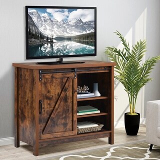 Barn Door TV Stand and Locker Console for up to 32" TVs - Bed Bath ...