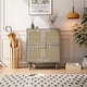 4-Doors Rattan Sideboard with Eight Storage Spaces - Bed Bath & Beyond ...