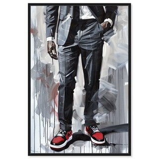 Notoriart Man Of Style Ii Framed Men Style 1 Piece Canvas Wall Art ...