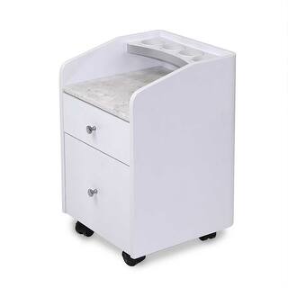 Sonoma Pedicure Trolley Marble Top Manicure Storage Cart with Drawer ...