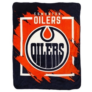 NHL Edmonton Oilers Dimensional Micro Raschel Throw Blanket - Bed Bath ...