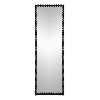 Beaded Frame Rectangular Full Length Mirror - 6' - Black - Bed Bath ...