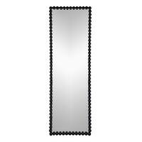 Beaded Frame Rectangular Full Length Mirror - 6' - Black - On Sale ...