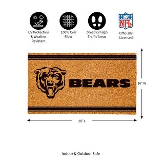 28 in. x 16 in. Chicago Bears, Coir Mat - Bed Bath & Beyond - 42631486