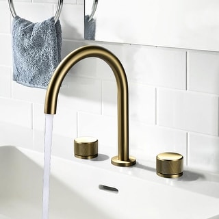 Rbrohant 2-Round Knob Handle Bathroom Faucet,Wall Mount Tub Faucet Set ...