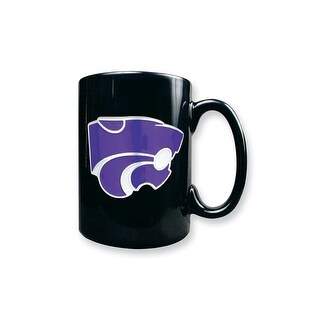 Collegiate Kansas State University 15 Oz. Black Ceramic Mug - Bed Bath ...