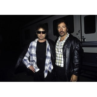 Bruce Springsteen and Bob Dylan at the Rock and Roll Hall of Fame Photo ...