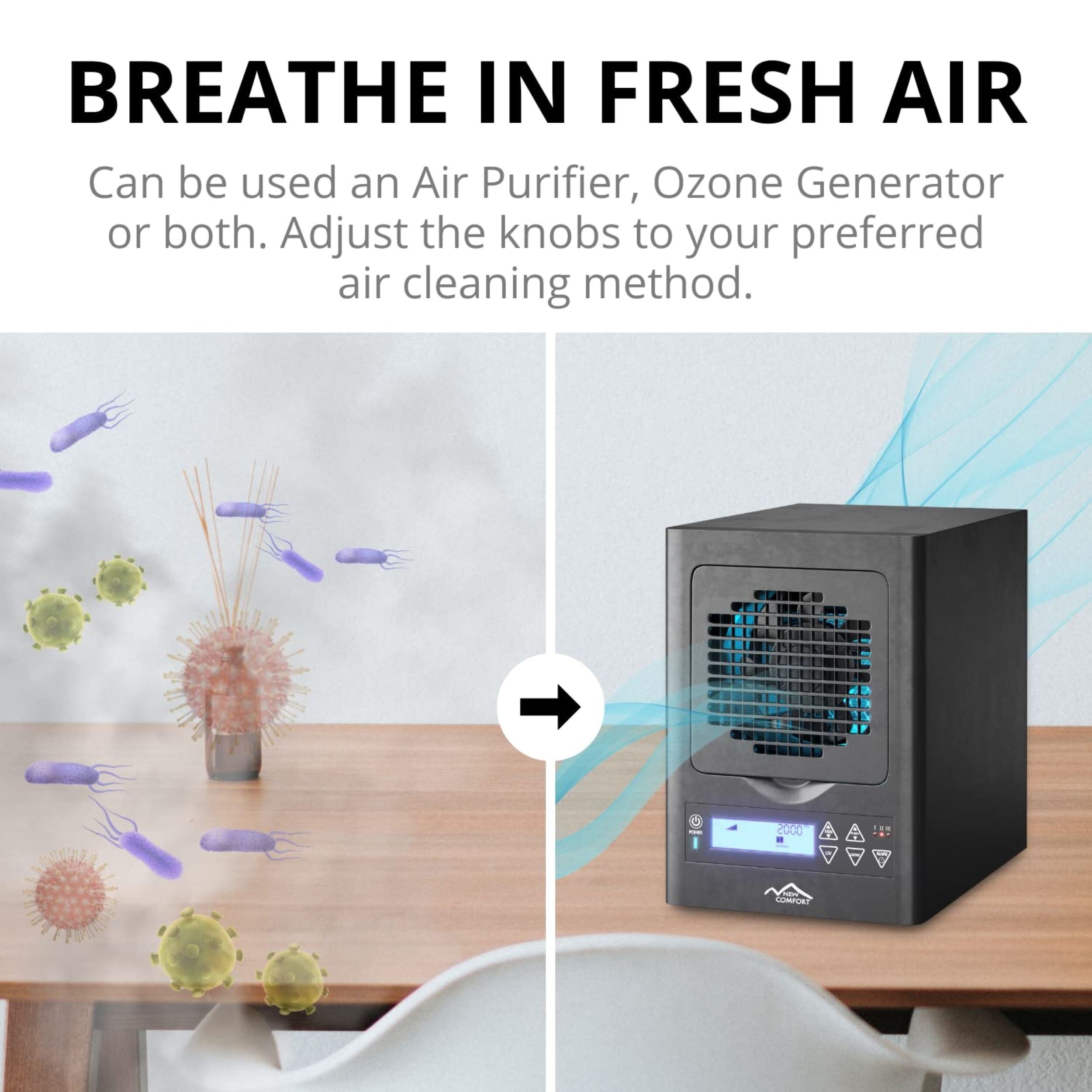 New comfort ca 3500 ozone generator and 6 stage air purifier store