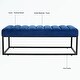 Metal Base Upholstered Bench for Bedroom and Entryway - Bed Bath ...