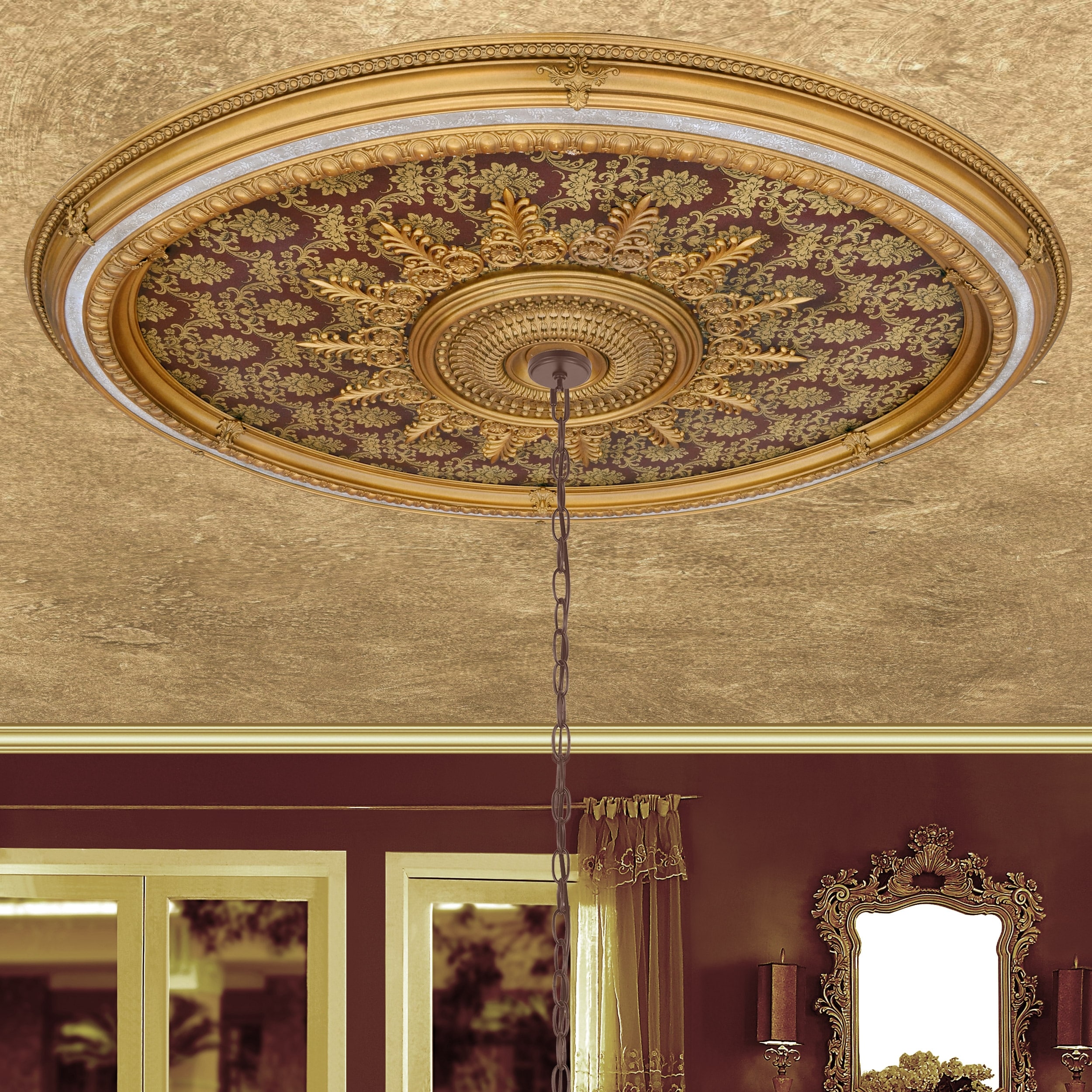 Blanco Oval Ceiling Medallion 79 X Blanco Oval Chandelie Ceiling ...