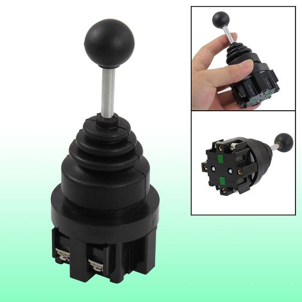 SPST 2NO 3 Position Self-locking Type Joystick Switch - Black - 4.9" x ...