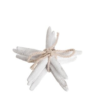 Resin White Mini Starfish Set Home Decor Beach Coastal Ocean Sea Life 3 ...
