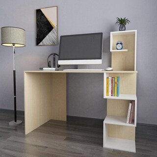Modern Study Desk Computer Desk Study Desk Computer Desk With Bookshelf ...