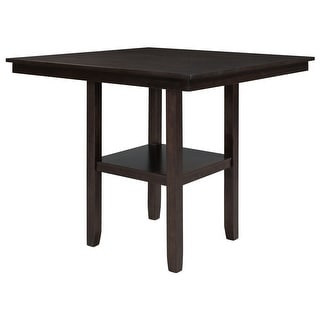 Wooden Counter Height Dining Table with Storage Shelving - Bed Bath ...