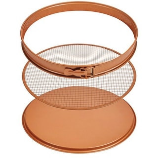 Copper Chef CCPP-12 Perfect Pizza & Crisper Pan Set, As Seen On TV, 12 ...