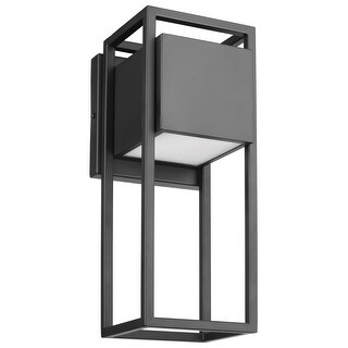 Supreme 18W LED Medium Wall Lantern Matte Black Finish - Bed Bath ...