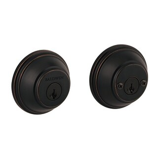 Baldwin Traditional Round Double Cylinder Deadbolt from the Prestige ...
