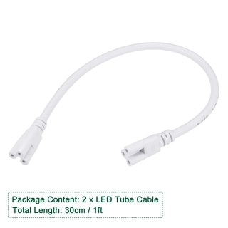 T5 T8 LED Tube Connector Cable 30CM Male to Female Double End - Bed ...