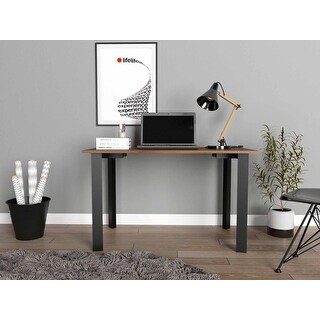Modern Office Computer Desk Writing Desk with Steel Legs Simple Home ...