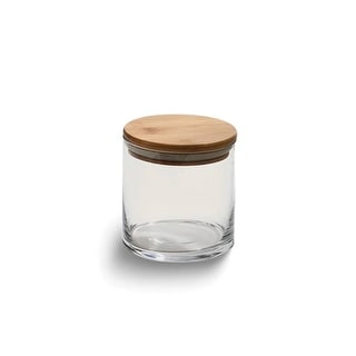 Round Glass Storage Container with Bamboo Lid - Bed Bath & Beyond ...