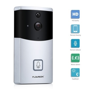 FLOUREON WIFI Video Doorbell, Smart Doorbell 720P HD Security Camera ...