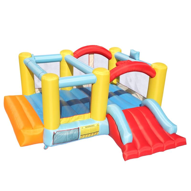 Bounce House Inflatable Jumping Castle a Basketball Hoop With Ball ...