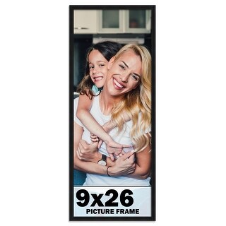 9x26 Frame Black Picture Frame - Complete Modern Photo Frame Includes ...