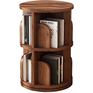 Shelf Bookshelf Solid Wood Revolving Floor Standing Children Bookcase ...