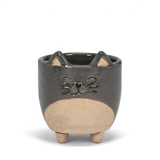 Gray Cat On Legs Planter - Bed Bath & Beyond - 41774696