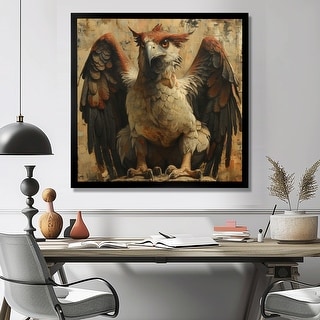 Designart "Brown Orange Gryphon Pride Mythical Creature" Mythical ...