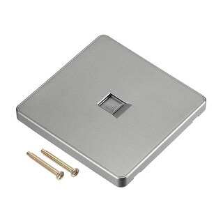 Ethernet Socket Single Port RJ45 CAT6 Wall Plate Silver Grey for ...
