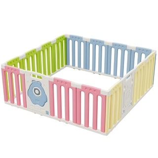 Homall 16-Panel Baby Playpen Kids Activity Centre Playard Center with ...