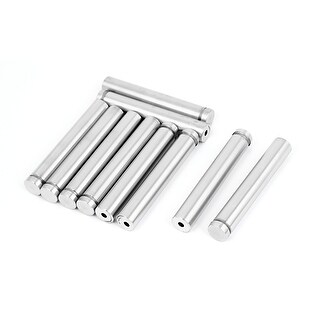 Frameless Glass 16mm x 100mm Stainless Steel Standoff Pin Clamp 10pcs ...