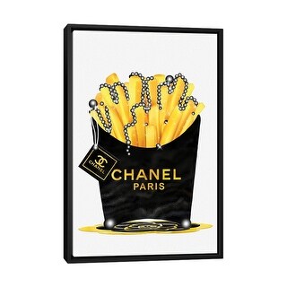 iCanvas "Fashion Fresh Chanel Gold Fries & Pearls" by Pomaikai Barron ...