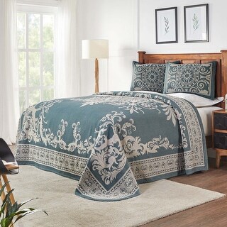 Superior Cotton Blend Oversized Classic Medallion Bedspread Set - Bed ...