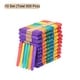 Colorful Wood Craft Sticks, 2.5 Inch Rainbow Wooden Crafts Stick, 500 ...