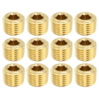 Brass Hex Countersunk Plugs, Counter Sunk Internal Hex Thread Socket ...