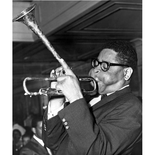 Dizzy Gillespie playing the trumpet Photo Print - Bed Bath & Beyond ...