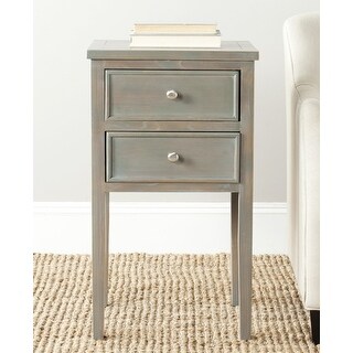 Toby Nautical Rustic Nightstand with 2 Storage Drawers - Bed Bath ...