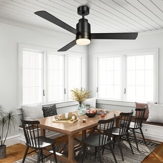 Moasis 52 Inch Ceiling Fan with Light and Remote,App Control with Alexa ...
