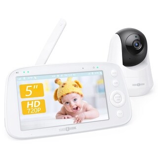 Video Baby Monitor, 5" 720P HD Baby Monitor with Camera and Audio, No ...