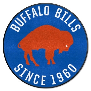 Buffalo Bills Roundel Rug - 27in. NFL Retro Logo, Standing Bill Logo ...