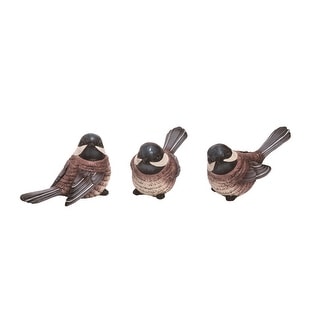Transpac Large Resin Tonal Bird Set of 3 Spring Home Decorations - Bed ...