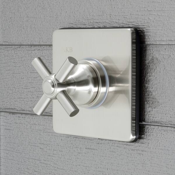 Elinvar Single-Handle Wall Mount Three-Way Diverter Valve with Trim Kit ...
