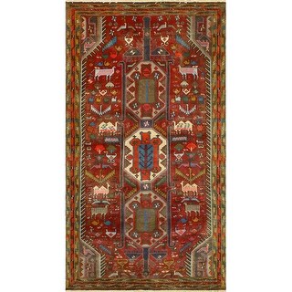 Fine Vintage Distressed Arda Rust/Gold Rug - 5'0" x 9'4" - Bed Bath ...