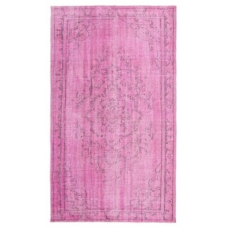 ECARPETGALLERY Hand-knotted Color Transition Pink Wool Rug - 5'7 x 9'7 ...