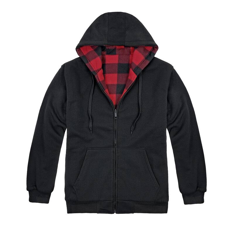 Men's Reversible Hooded Fleece Jacket - Overstock - 27181629