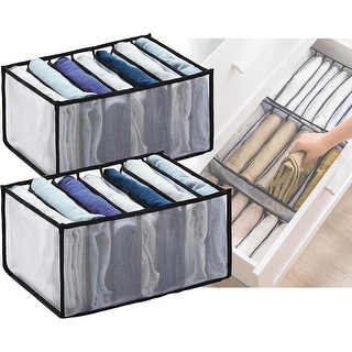 Foldable Drawer Organizer Closet Storage Box 2 Pieces - Bed Bath ...